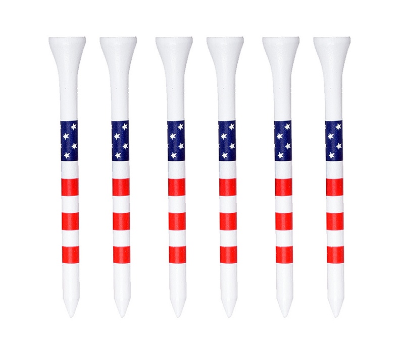 Printing logo white golf tees