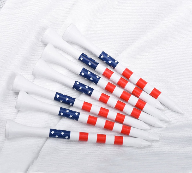 Printing logo white golf tees